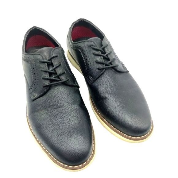 Curt & Larson | Shoes | Curt Larson Oxford Plain Toe Dress Casual Mens Shoes Lace Vegan Leather ...